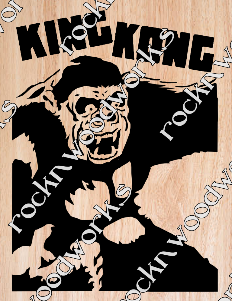 King Kong Scroll Saw Pattern – Maker Patterns