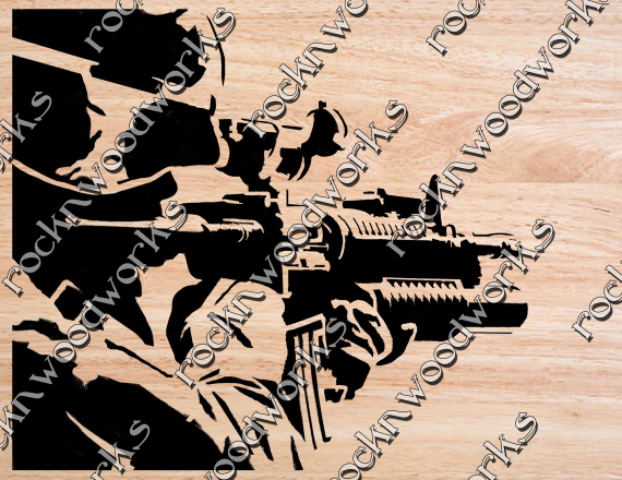 Lone Soldier Scroll Saw Pattern – Maker Patterns