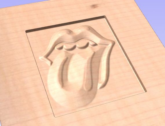 RS Lips 3D CNC Pattern – Maker Patterns