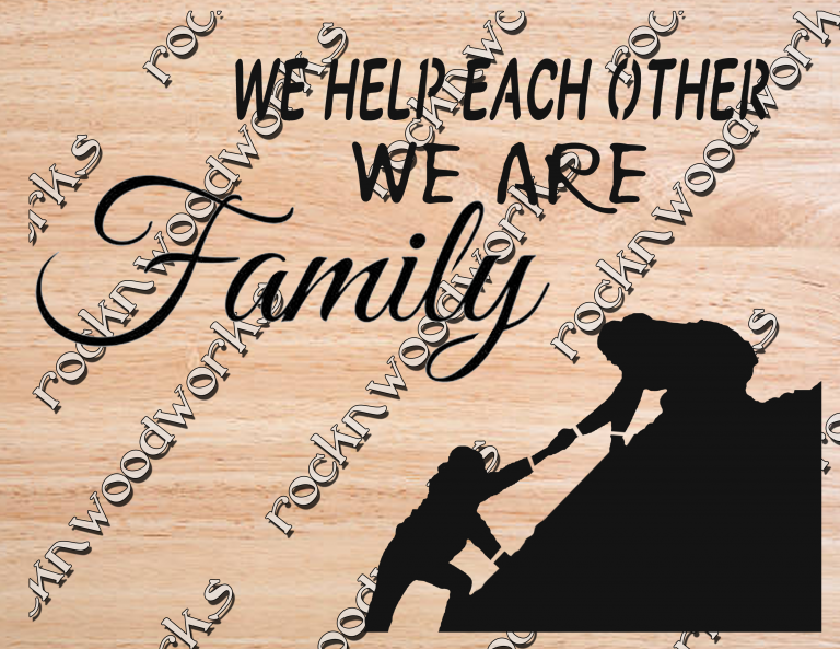We are family Scroll Saw Pattern – Maker Patterns