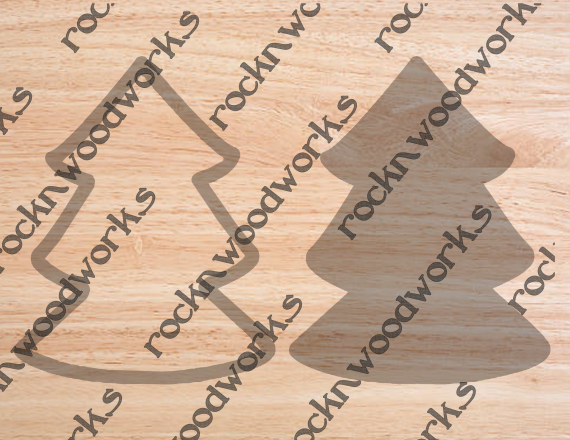 Christmas Tree Tray Scroll Saw Pattern – Maker Patterns