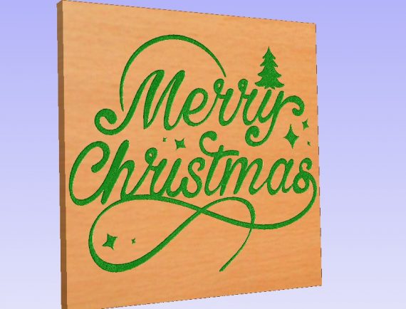 Merry Christmas svg V Carve Pattern by Ashley Stillson – Maker Patterns