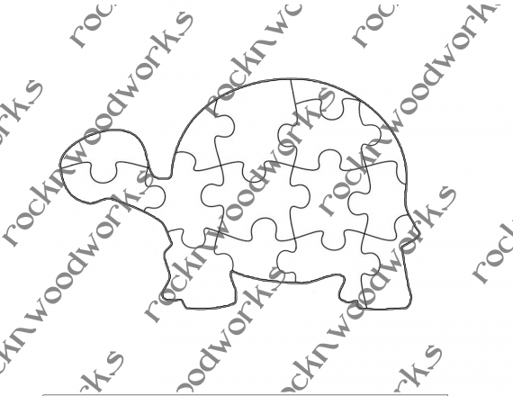 Turtle Scroll Saw Puzzle Pattern – Maker Patterns