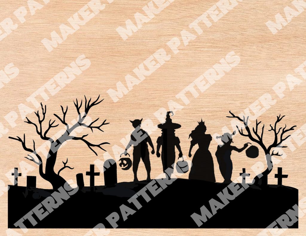 Trick or Treat Scroll Pattern – Maker Patterns