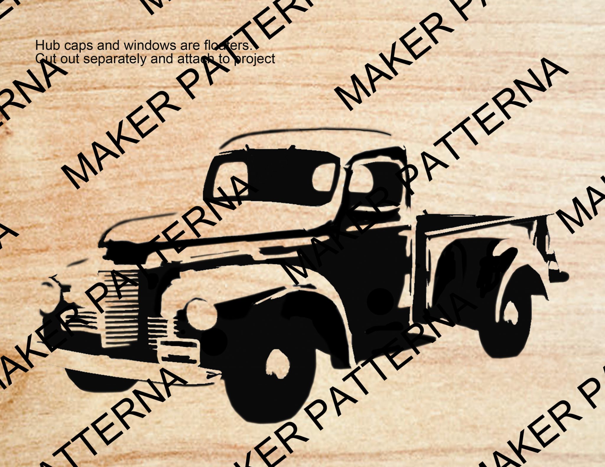 Vintage Truck Scroll Saw Pattern – Maker Patterns