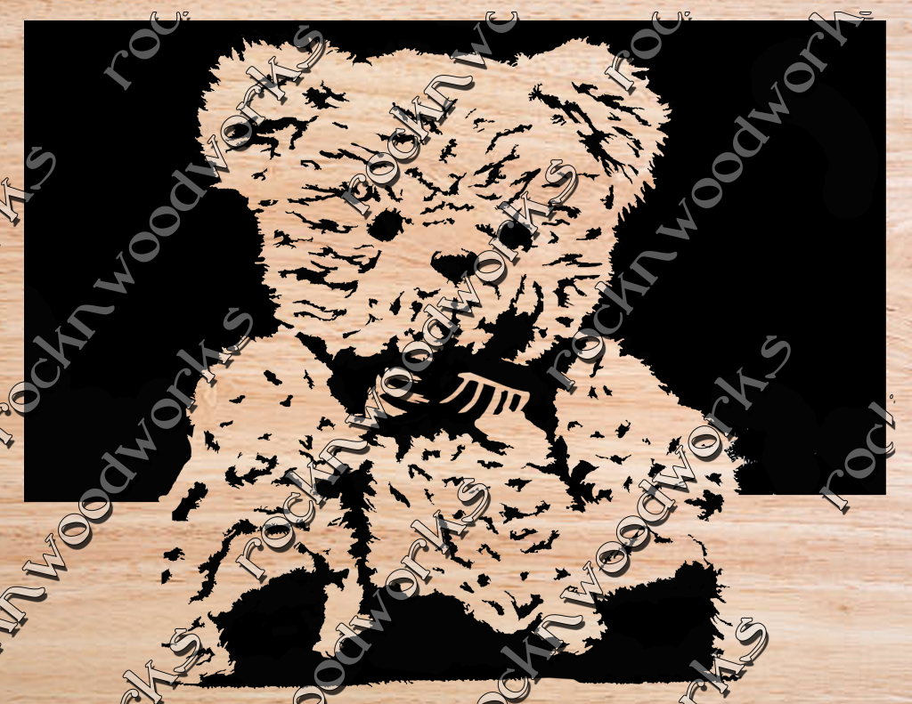 Teddy Bear Scroll Saw Pattern – Maker Patterns